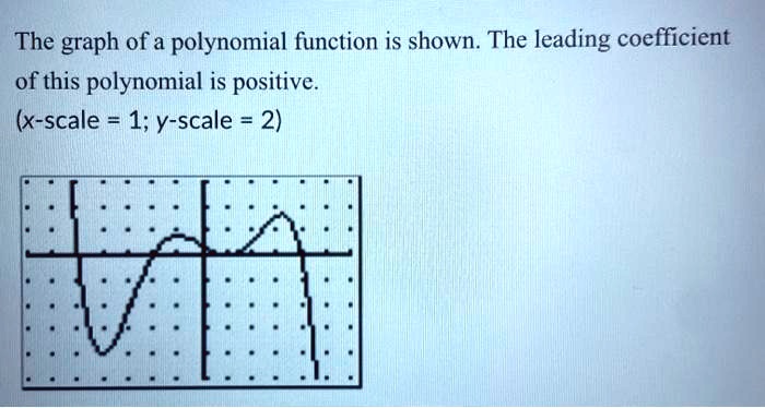 the graph ofa polynomial function is shown the leading coefficient of ...