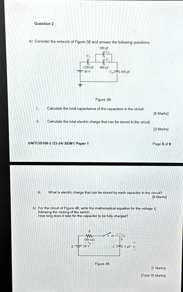 SOLVED: Question 2 a) Consider the network of Figure 3B and answer the following questions ...