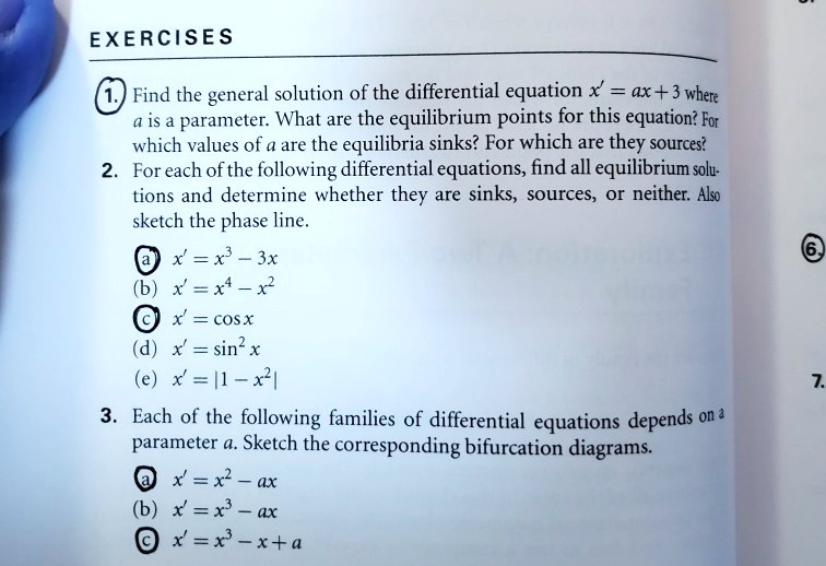 SOLVED: Text: EXERCISES Find the general solution of the differential ...