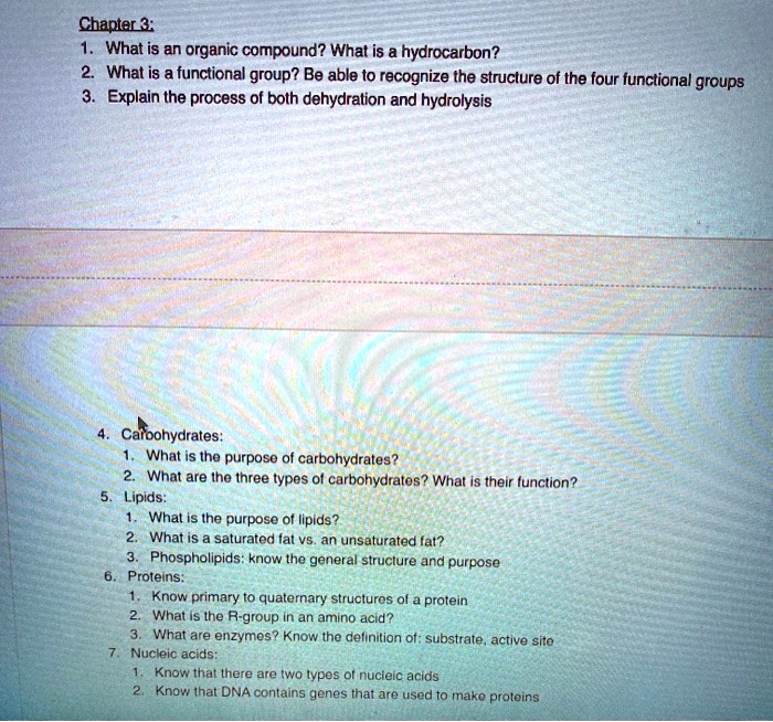 chapter 3 what is an organic compound what is a hydrocarbon what is a ...