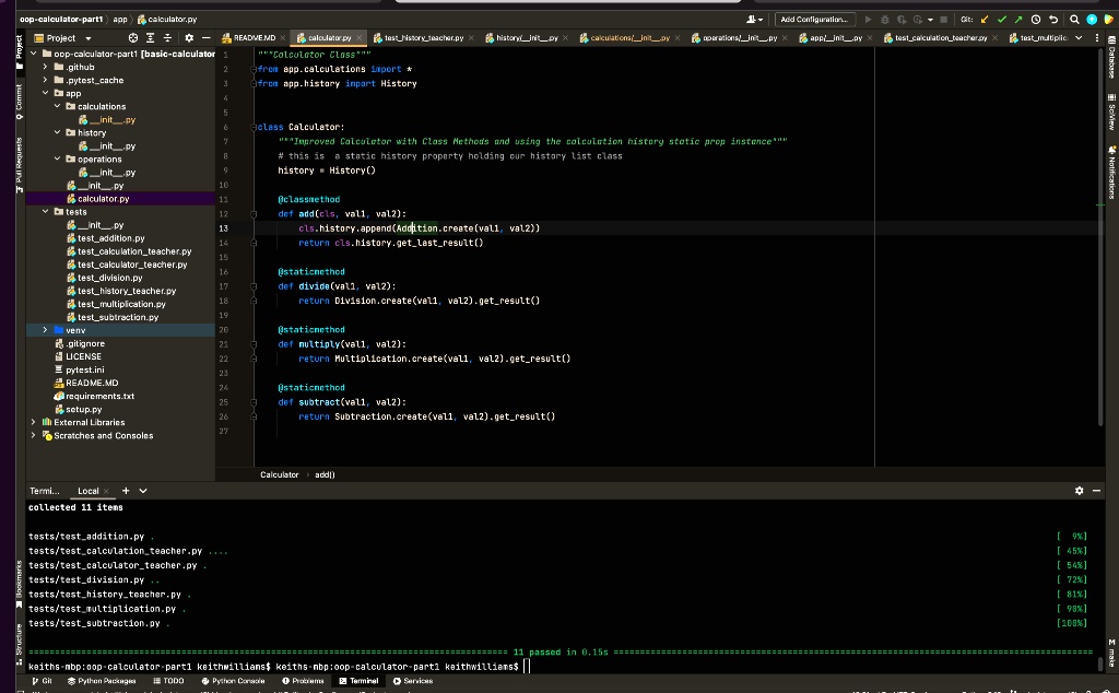 Solved Fix Calculations Subclasses So That They Calculate A Calculation Result At Run Time
