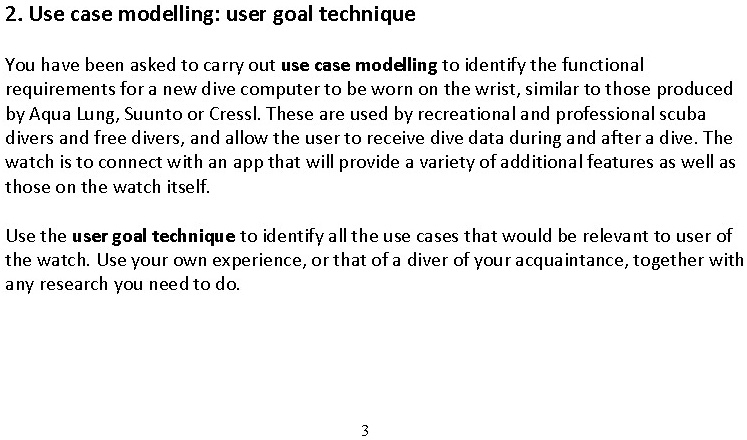 SOLVED: (a) Present your list in a table giving the use case name and ...