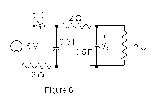 SOLVED: Use transfer functions to find the voltage across the capacitor ...
