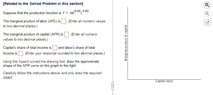 SOLVED: The marginal product of labor (MPL) is . (Enter all numeric ...