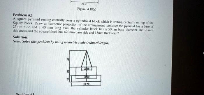 SOLVED: SOD Figure 4.18(a) Problem#2 A square pyramid resting centrally ...