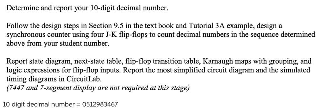 pleas do my 10 digit decimal number determine and report your 10 digit ...