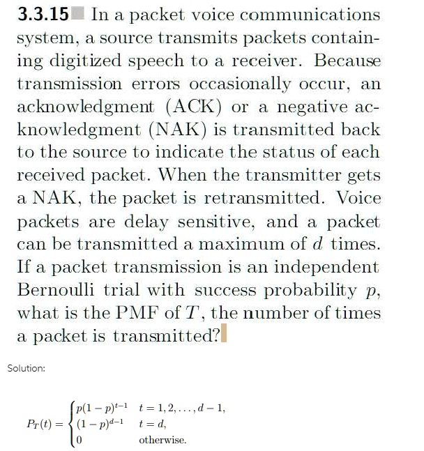 3315 in a packet voice communications system a source transmits packets contain ing digitized ...