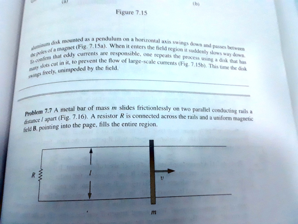 SOLVED: Consider the sliding-bar and resistor apparatus in Griffiths figure 7.17. Suppose a ...