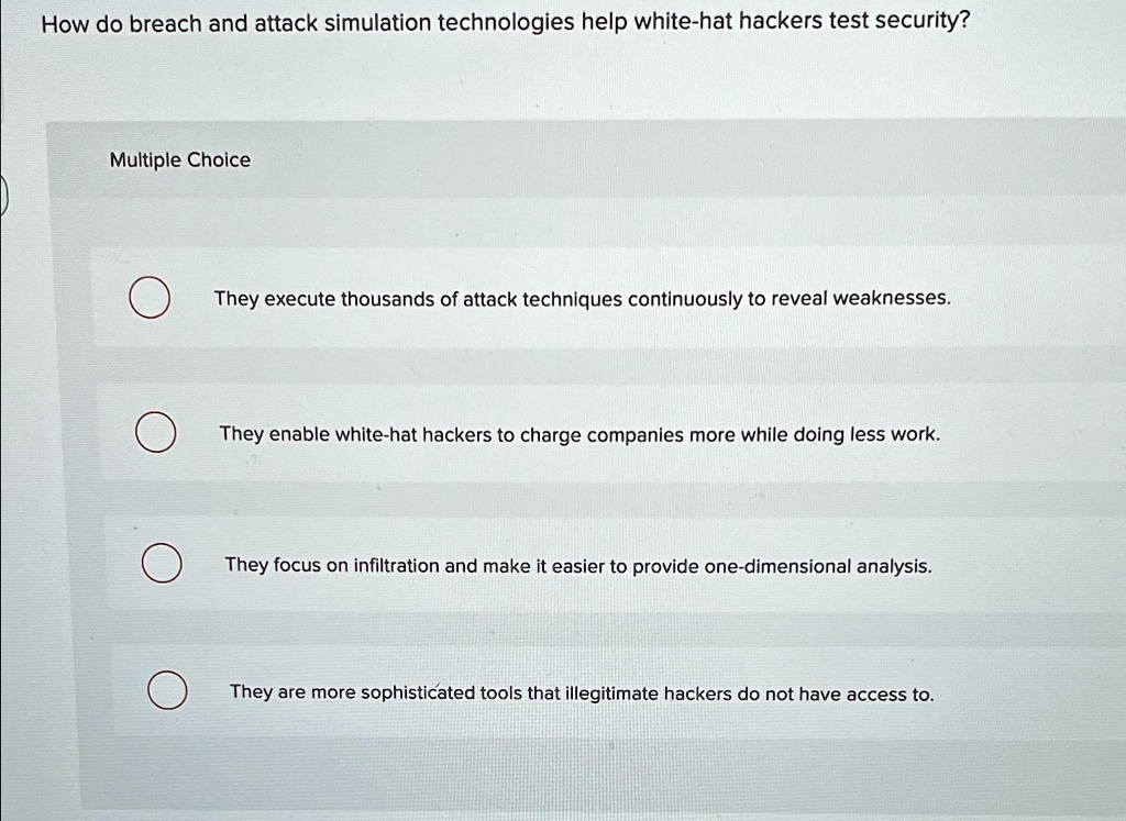 How do breach and attack simulation technologies help white-hat hackers ...