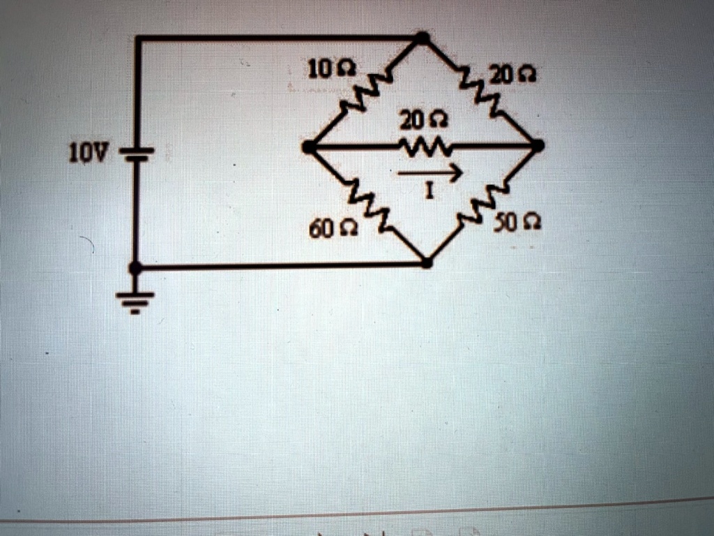 SOLVED: Thevenin's The Wheatstone bridge circuit below and calculate ...