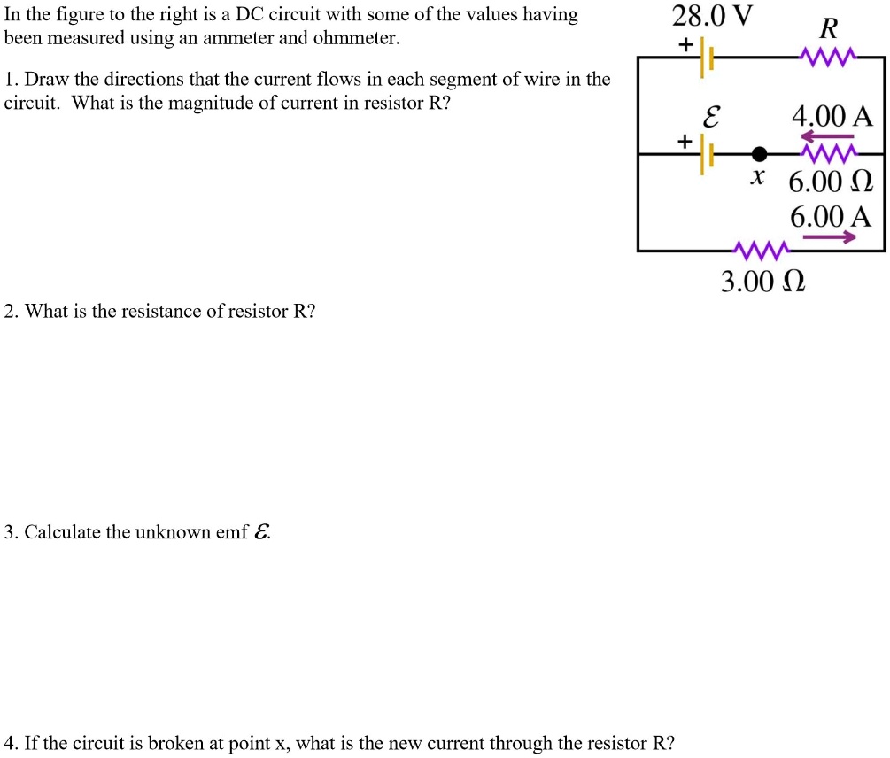 in the figure to the right is a dc circuit with some of the values having been measured using an ...