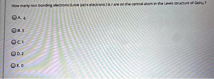 how rany nori bonding electrons lone palrs ectrons are on the central ...