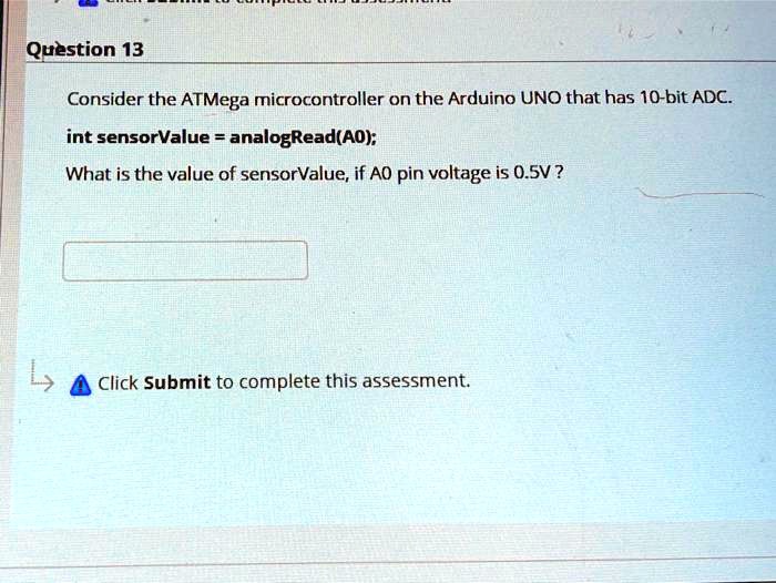 Question 13 Consider The Atmega Microcontroller On The Arduino Uno That 8552