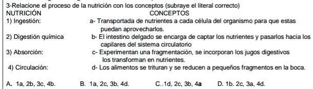 SOLVED: cual es la correcta ? doy corona:3 3-Relacione proceso de la ...