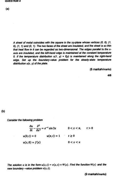 SOLVED: Texts: Engineering Mathematics Please answer all questions a, b ...