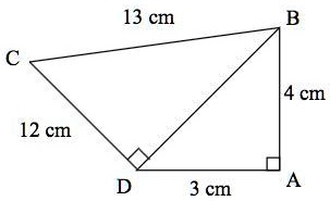 SOLVED: 'Find the area of the triangles ABD and BCD using Heron’s ...