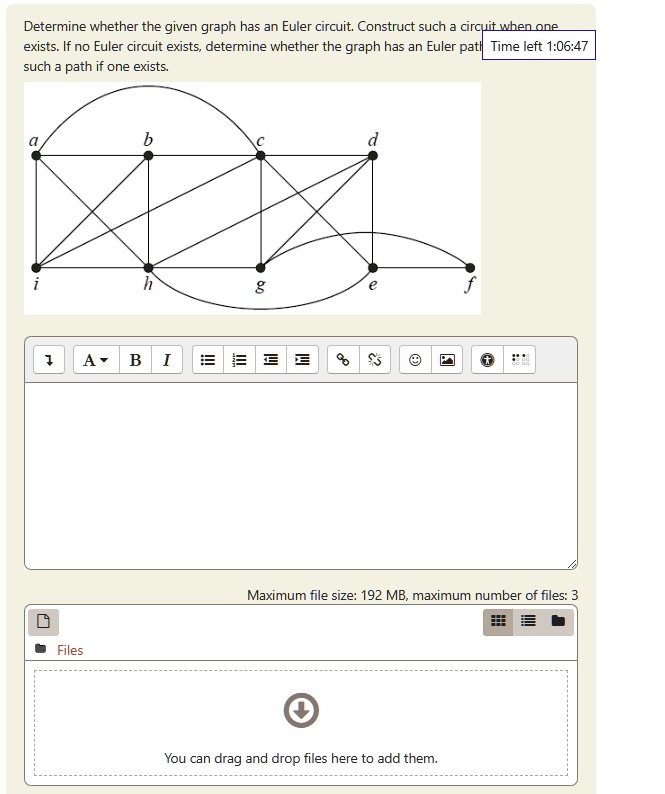 Solved Texts Discrete Mathematics Determine Whether The Given Graph Has An Euler Circuit