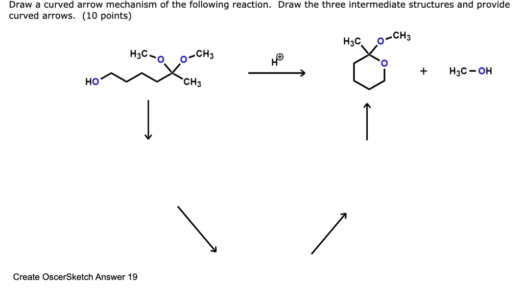 VIDEO solution: Draw a curved arrow mechanism of the following reaction: Draw the three ...