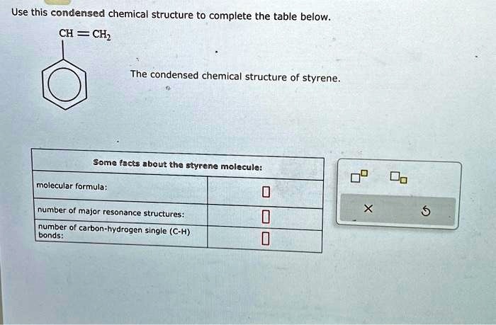 SOLVED: please help me urgentlythank you! Use this condensed chemical ...