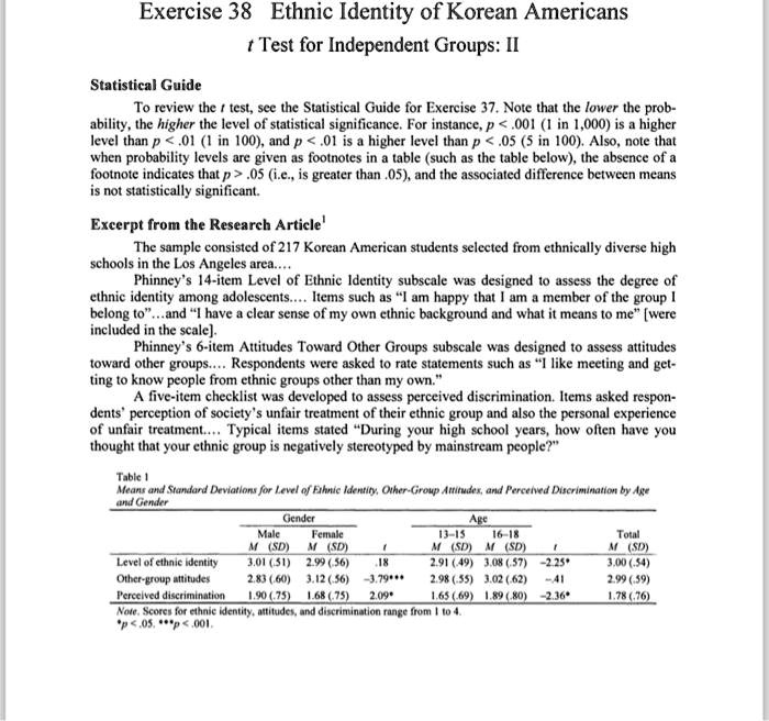 SOLVED: 8. Four of the six values of t in Table 1 have asterisks that ...