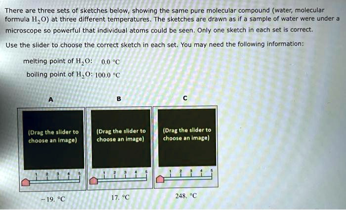 there are three sets of sketches below showing the same pure molecular ...