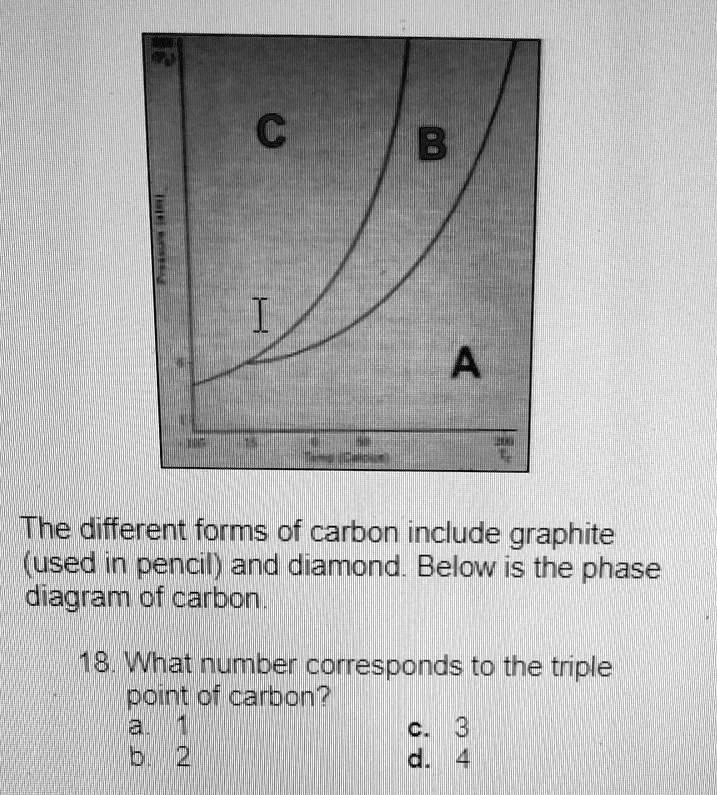 SOLVED: Bl A The different forms of carbon include graphite used In ...