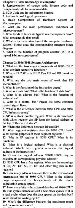 chapter i basic knowledge of computer 1 representation of source code inverse code and ...