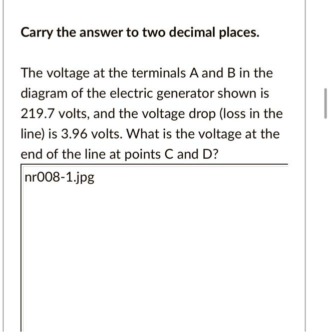 Solved: The Voltage At The Terminals A And B In The Diagram Of The