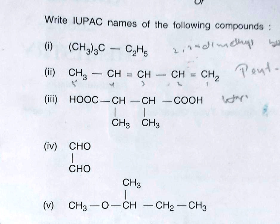 SOLVED: Write the IUPAC name? SOLVED: Write the IUPAC name?