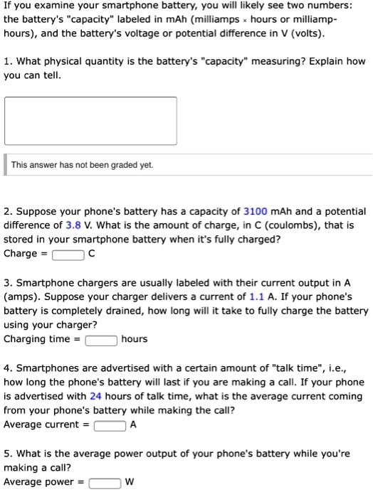 SOLVED: If vou examine your smartphone battery; you will likely see two ... SOLVED: If vou examine your smartphone battery; you will likely see two ...