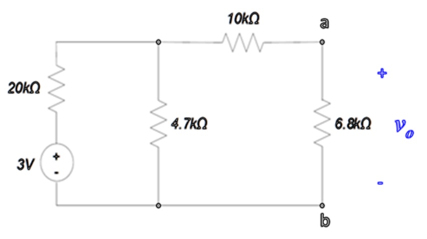 SOLVED: Calculate the Thevenin equivalent circuit (the open-circuit voltage (Voc) and the ...