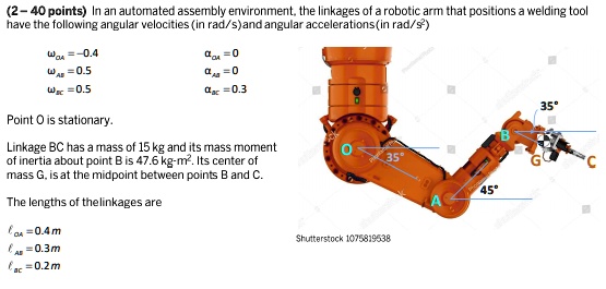 In an automated assembly environment, the linkages of a robotic arm ...