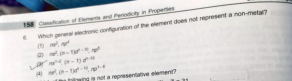 158 Classification of Elements and Periodicity in Properties 6. Which ...