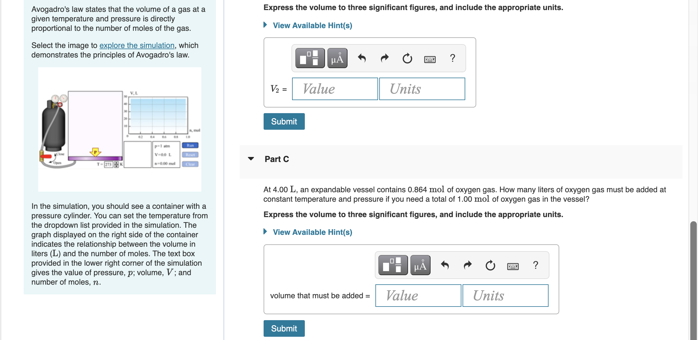 SOLVED: Express the volume to three significant figures, and include the appropriate units. View ...