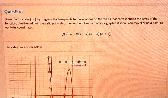 SOLVED: Texts: Answer Draw the function f(z) by dragging the blue points to the locations on the ...