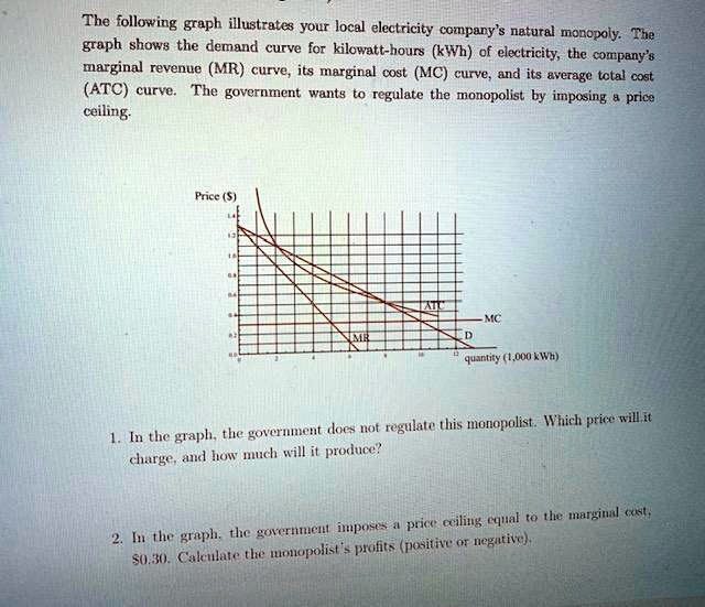SOLVED: The following graph illustrates your local electricity company ...