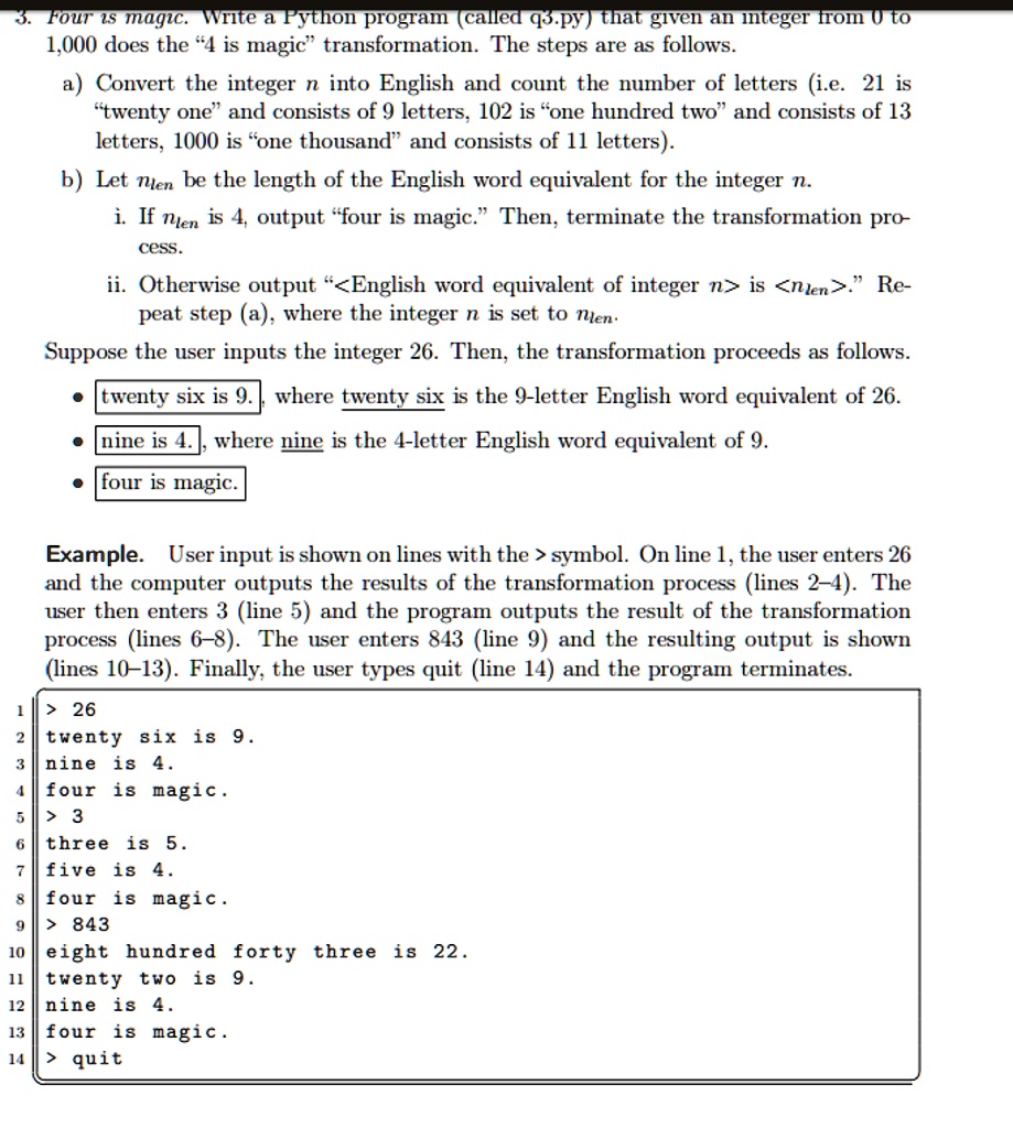 I Need To Write A Python Program That Outputs This Exactly 1000 Does 4564
