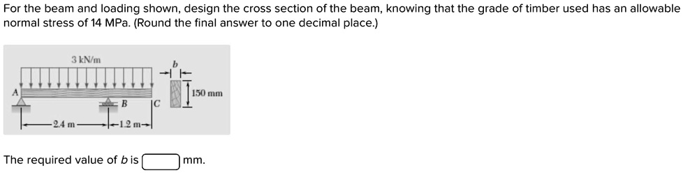 For the beam and loading shown, design the cross section of the beam ...