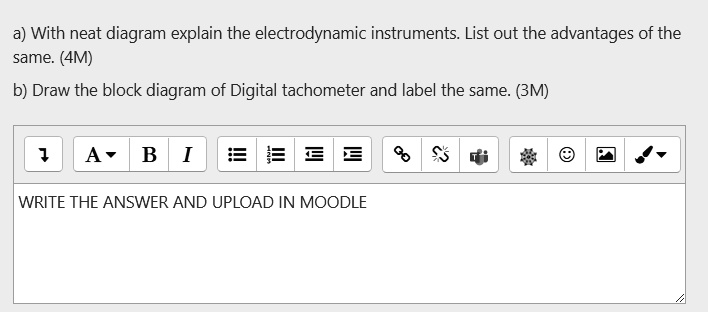 a) With neat diagram explain the electrodynamic instruments. List out ...