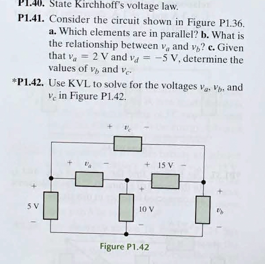 texts consider the circuit shown in figure p136 a which elements are in parallel b what is the ...