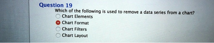 SOLVED: Question 19 Which of the following is used to remove a data ...