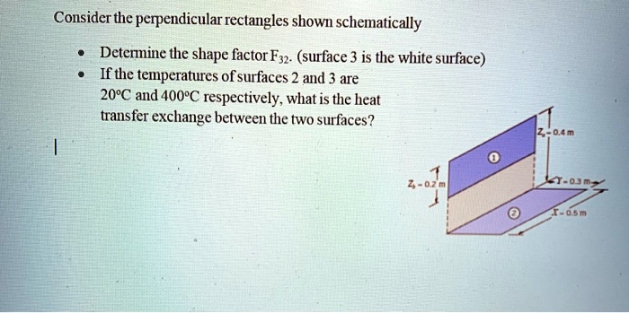 Consider the perpendicular rectangles shown schematically • Determine ...
