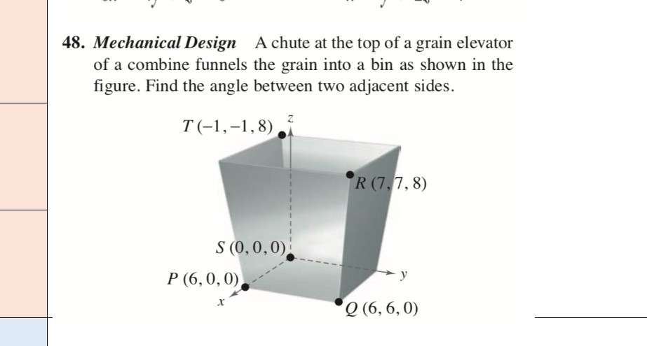 SOLVED: 48. Mechanical Design A chute at the top of a grain elevator of ...