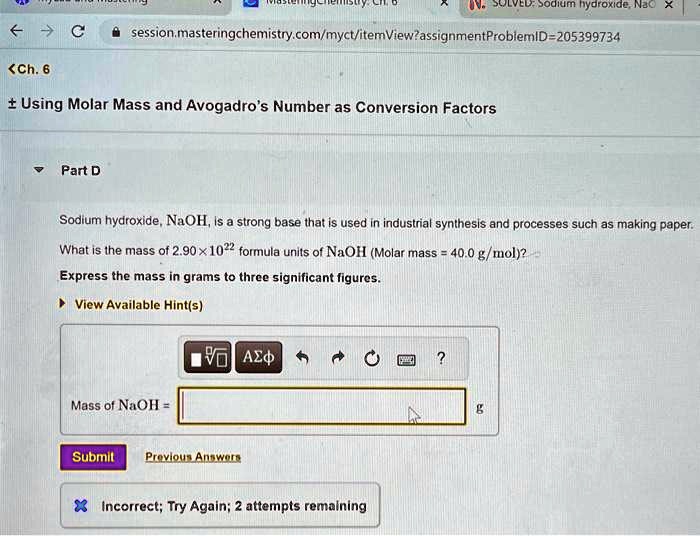 SOLVED: Texts: session.masteringchemistry.com/myct/itemView?assignmentProblemID=205399734