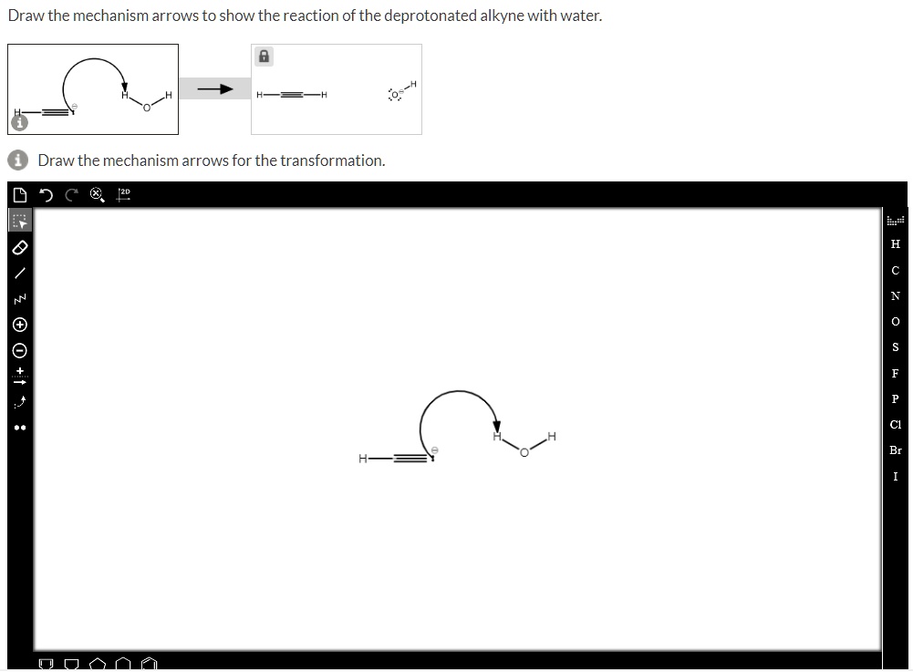 Draw the mechanism arrows to show the reaction of the deprotonated ...