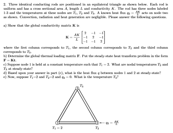 2 three identical conducting rods are positioned in an equilateral ...