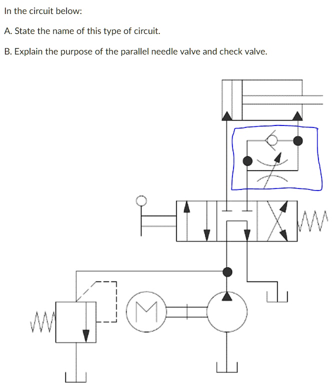 In the circuit below: A. State the name of this type of circuit. B ...