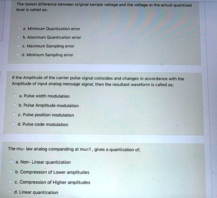 The lowest difference between original sample voltage and the voltage ...