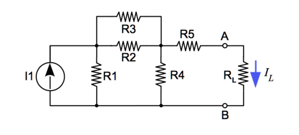 SOLVED: Determine the Norton equivalent of the following circuit, ISC ...