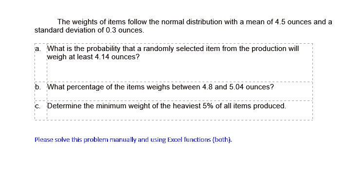 SOLVED: Please Answer the full question in excel with fully explained ...
